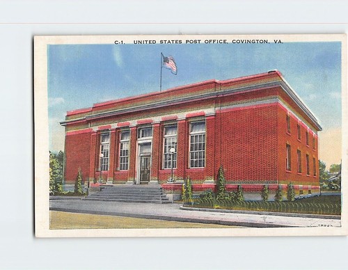 Postcard United States Post Office Covington Virginia USA | eBay
