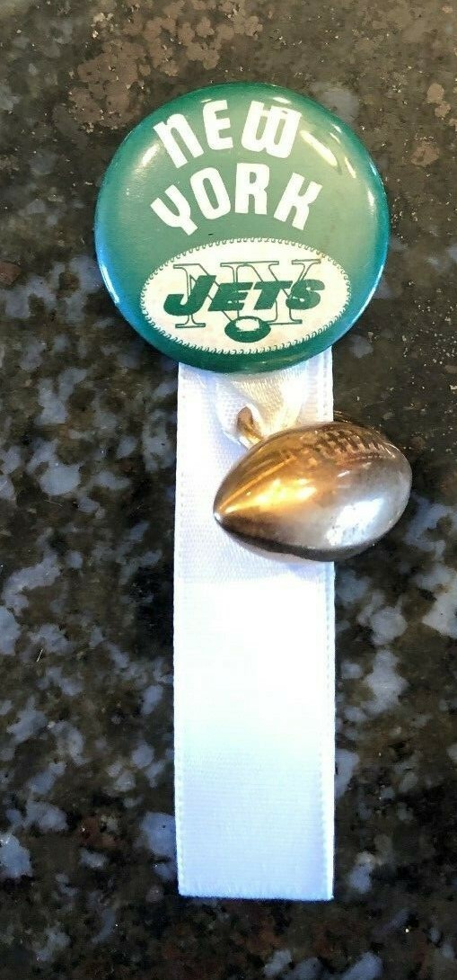 NEW YORK JETS NFL FOOTBALL VINTAGE 1960's PINBACK/BUTTON NEAR MINT | eBay