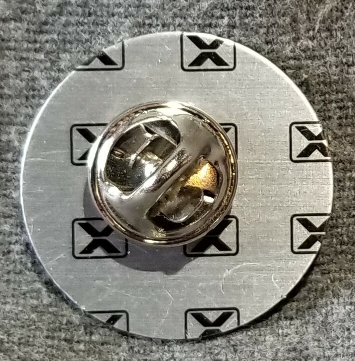 LMH PINBACK Pin HOME DEPOT Back Injury Prevention KNEES BENT Leg Stance ...