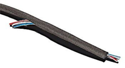 KURYAKYN BLACK 3/8 inch ROUNDIT WIRE WRAP SIX FOOT LENGTH FOR HARLEY ...