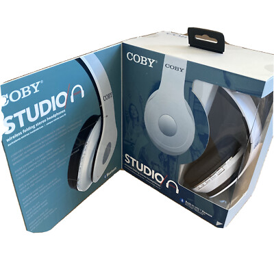 Coby Studio Wireless Folding Headphones-White | eBay