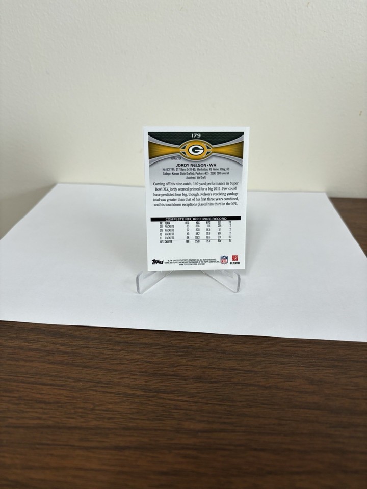 2012 Topps Chrome Refractor #179 Jordy Nelson Packers | eBay