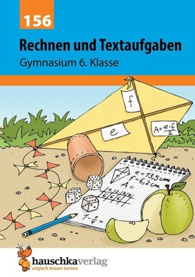 Rechnen und Textaufgaben - Gymnasium 6. Klasse, A5- Heft [German ...
