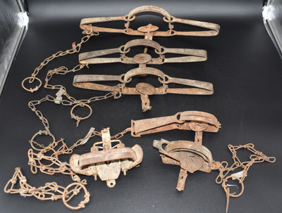 Vintage Victor Traps Mixed (lot of 6) Coil, Double Spring, Long Spring ...