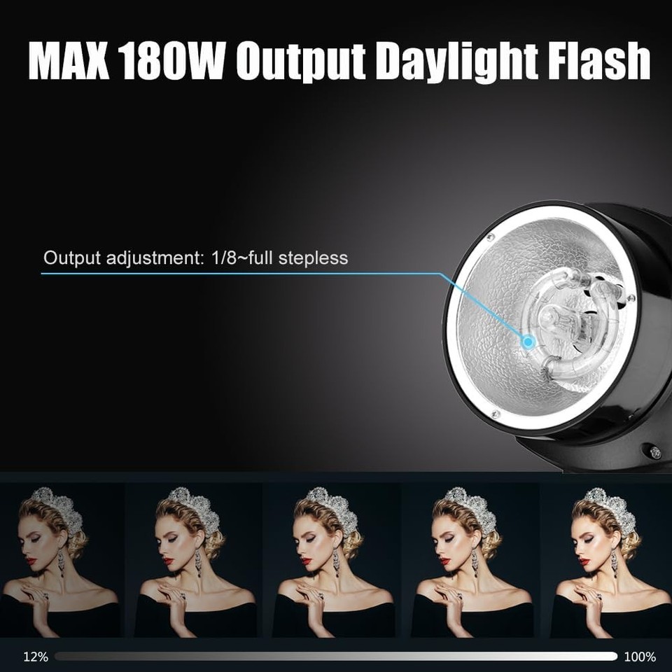 Godox Professional Studio Flash Kit for Photography, Strobe Lights ...