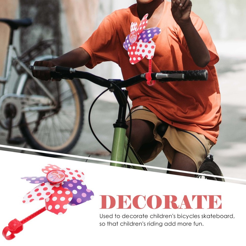 Rotating Pinwheels Decors Bike Decorations Handlebar Accessories for ...