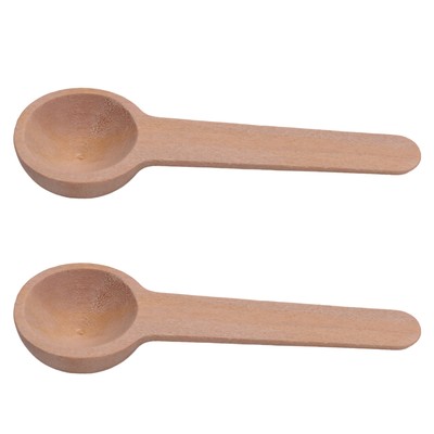 100 Pieces Wooden Spoons Small Wooden Spoons Condiments Salt Spoons ...