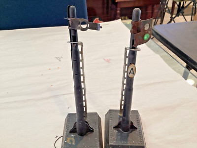 Marx prewar model train semaphores O/O-27 toy train parts | eBay