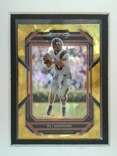 #37 Eli Manning - Ole Miss Rebels 2023 Panini Prizm Draft Picks GOLD ...