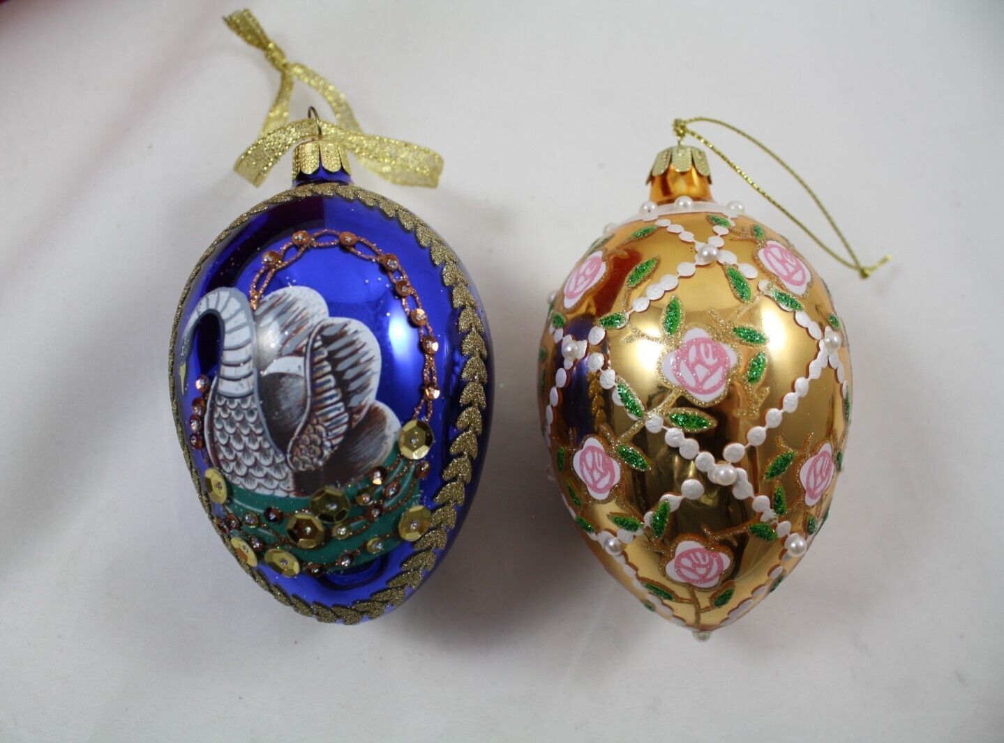 8 Joan Rivers Classics Russian Faberge Inspired Egg Ornaments, 2 Sets ...