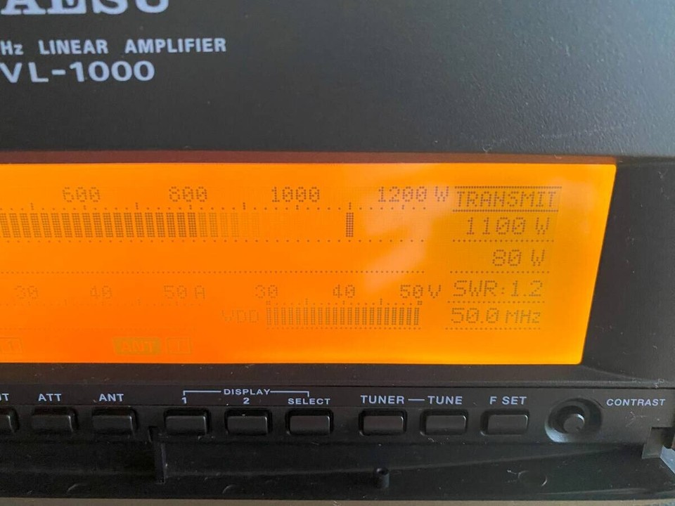Yaesu VL-1000 VP-1000 Quadra Linear Amplifier HF 50MHz 1kW Ham Radio ...