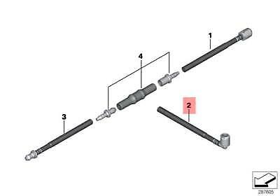 Original BMW E70 E70N E71 E72 Heckklappe Luke Waschschlauch OEM ...