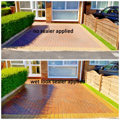wet look driveway sealer block paving-patio sealant 20litres ...