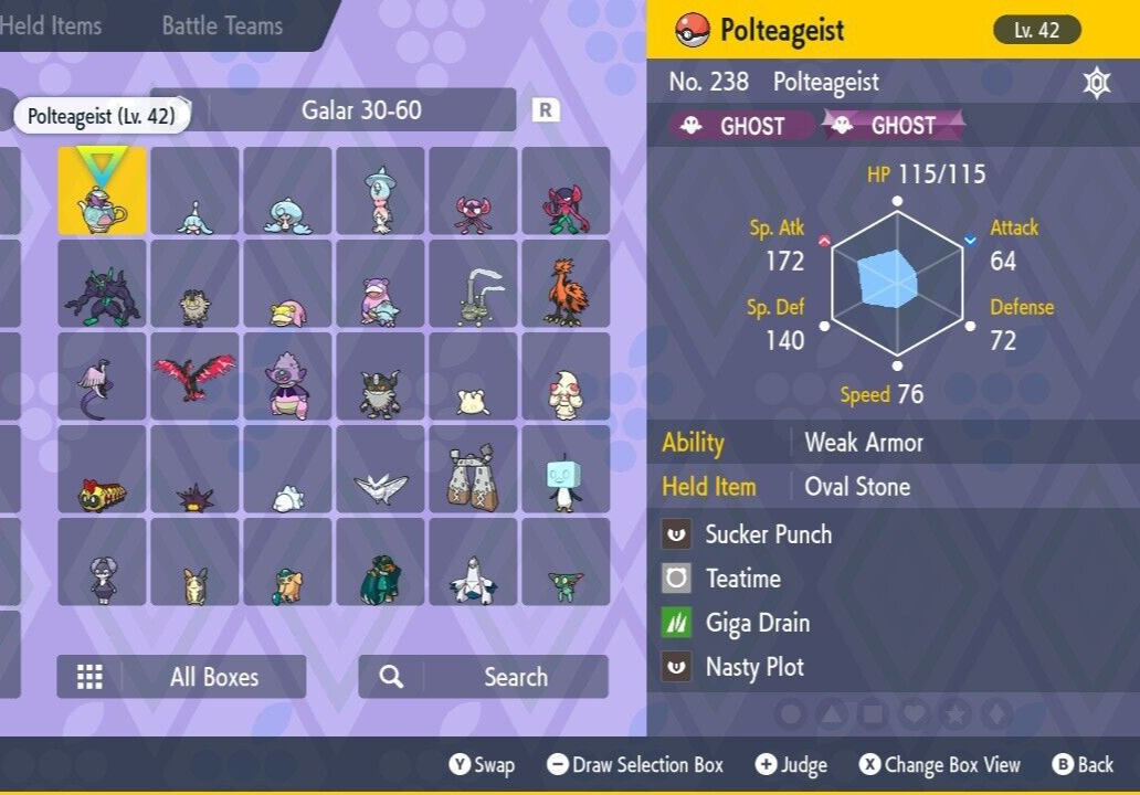 All Galar 73 Non-Shiny Pokemon Bundle New Gen 8 Mons Pokedex Scarlet ...