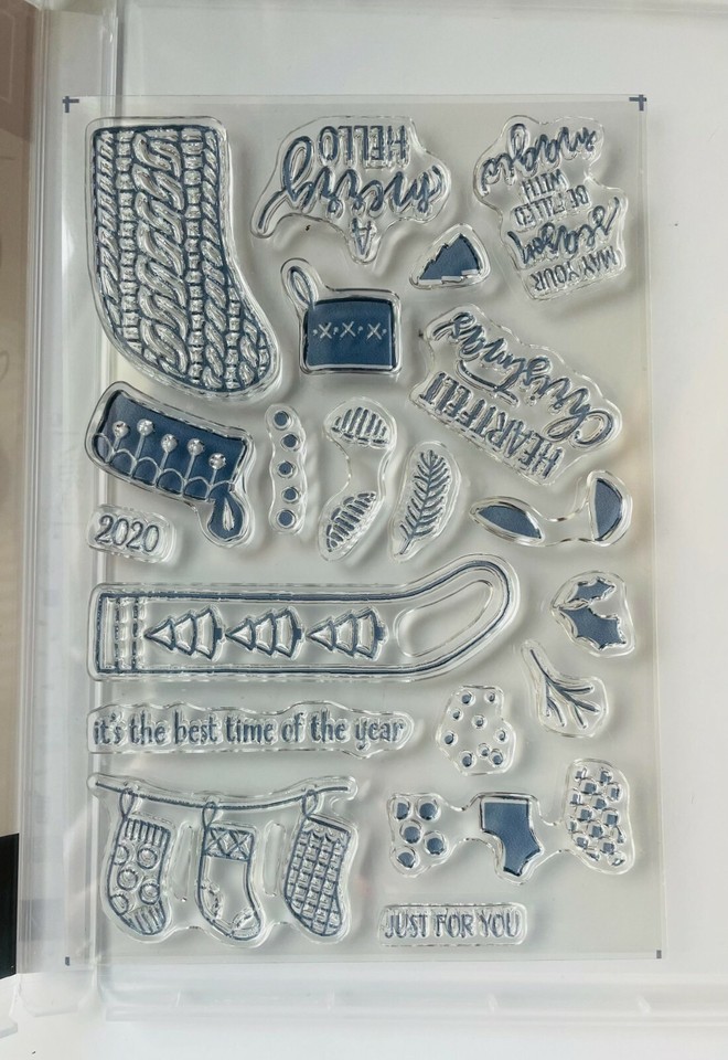 Stampin' Up A Merry Hello Stamp Set, Christmas Stockings Sentiments ...