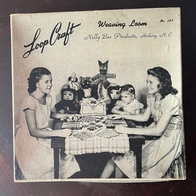 Antique Vintage Weaving Loom Nelly Bee Products Loop Craft Hickory NC | eBay