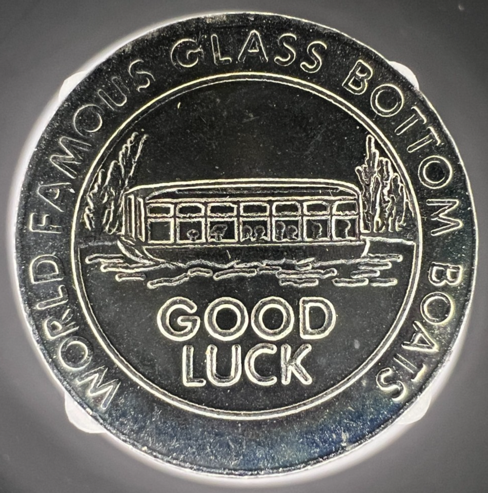 Florida's Silver Springs World Famous Glass Bottom Boats Souvenir Token ...