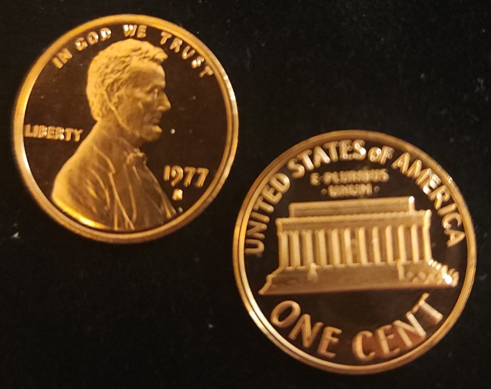 1977 S Gem Proof Lincoln Memorial Copper Cent Penny | eBay