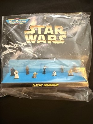NEW 1996 Star Wars Micro Machines CLASSIC CHARACTERS Miniature Figures ...