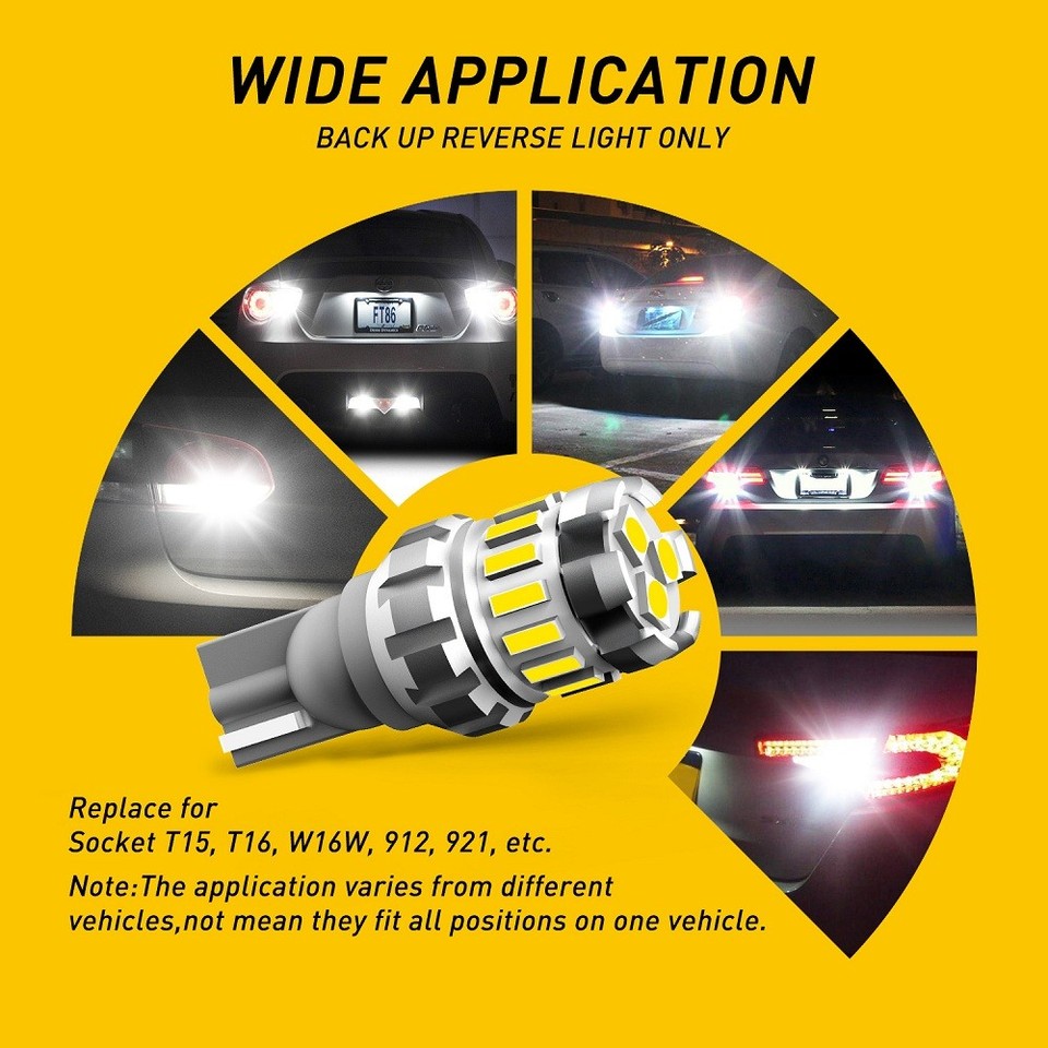 AUXITO LED Reverse Backup Light Bulbs T15 912 921 Extremely Bright ...