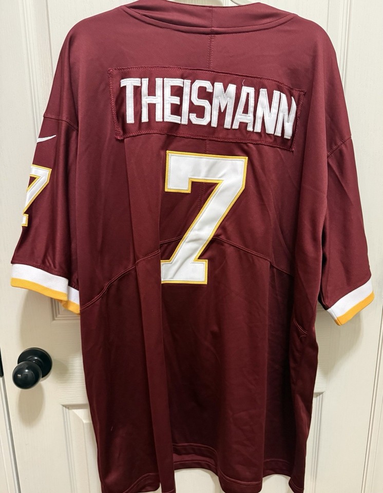 Nike Dwayne Haskins Jr. Washington Football Team burgundy game jersey ...