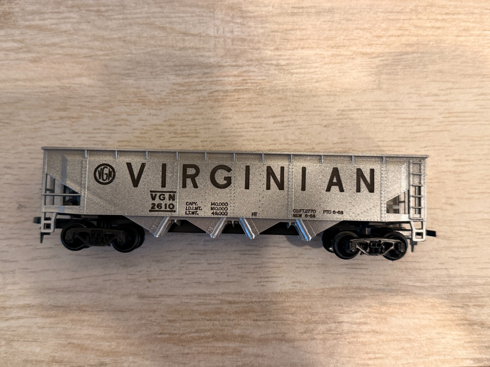 Vintage Tyco HO Scale Hopper Car Non-Operating Virginian 344C in ...