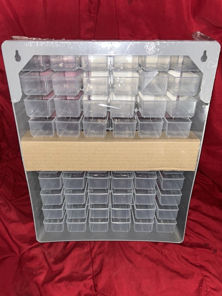 Stack-On Hardware & Craft Storage Cabinet 60 Drawer Organizer Made In ...