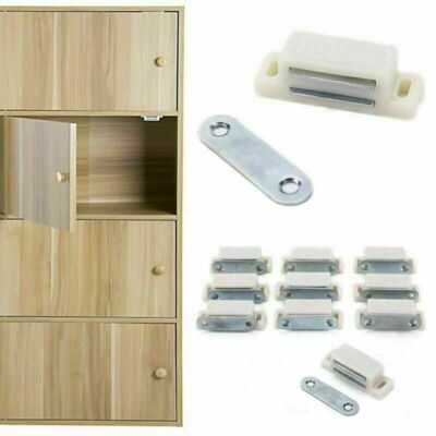 2-10x Magnetic Cabinet Cupboard Door Fastener 46mm Latch Catch Lock ...