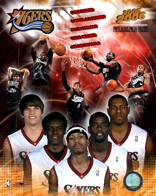 Philadelphia 76ers 2005 2006 NBA Basketball Team Licensed 8x10 Glossy ...