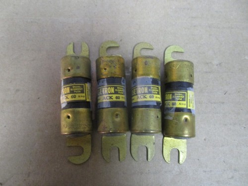 NEW LOT OF 4 BUSSMANN FUSETRON FUSE ACK 60 60A AMP 130Vdc | eBay