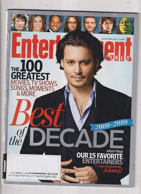 Entertainment Weekly December 11, 2009 Johnny Depp! Best of the Decade ...