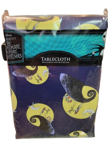 The Nightmare Before Christmas Rectangle Vinyl Tablecloth 60" x 84" | eBay