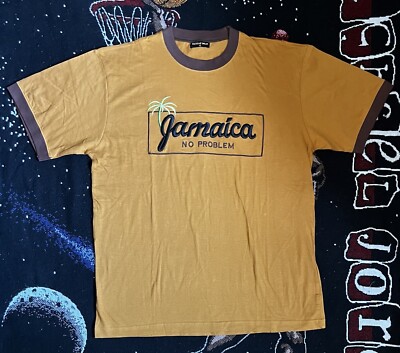 Rare Vintage Reggae Wear Jamaica No Problem Embroidered Shirt Sz Xl | eBay