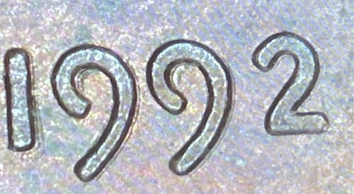 1992 D LINCOLN MEMORIAL PENNY **ERROR ON CHIN** **DDO ON 1992 NUMBERS ...