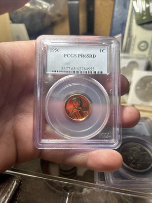 US 1956 1 Cent Proof, 679,384 Mintage, PCGS PR 65 RD | eBay