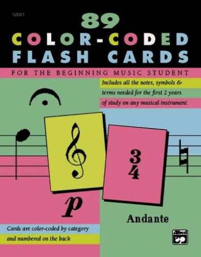 Complete Color Coded Flash Cards: For All Beginning Music Students ...
