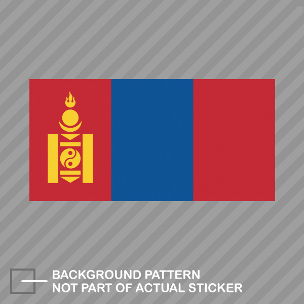 Mongolian Flag Sticker Decal Vinyl Mongolia MNG MN | eBay