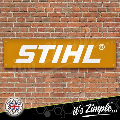STIHL CHAINSAW BANNER Garage Workshop PVC Sign Car Display | eBay
