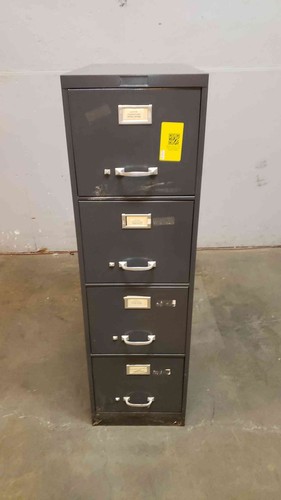 *Pickup Only* Gray 52" Four Tier Filing Cabinet (SKU: 1490AA)(1490AA ...