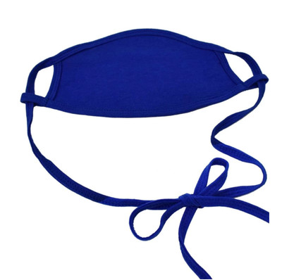 Blue Face Masks 100% Cotton Antimicrobial Adjustable Reusable Face Mask ...