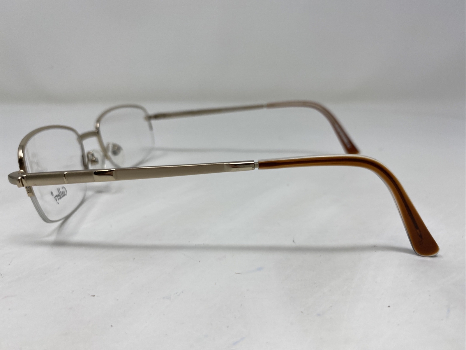 Gallery DOUG YG 56-18-145 Yellow Gold Metal Half Rim Eyeglasses Frame ...