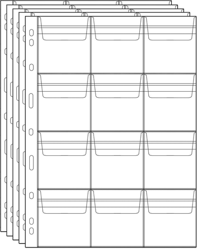 Coin Collecting Pages 5 Sheets 12 Pockets Standard 9Hole Coin Pocket ...