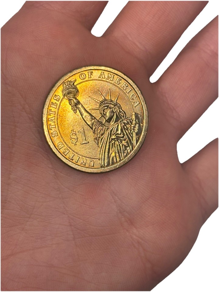 Gold Coin George Washington P 1 Dollar Gold Color Coin 1789-1797 2007 P ...