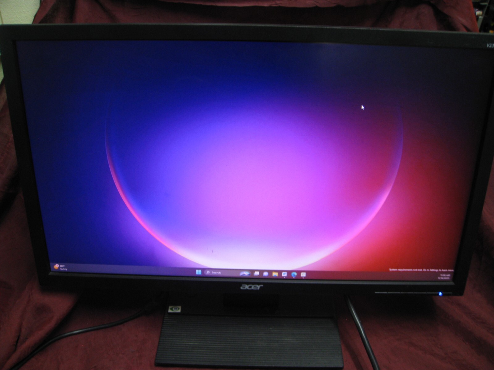 ACER V236HL, 23" LCD Widescreen Monitor, DVI, VGA | eBay