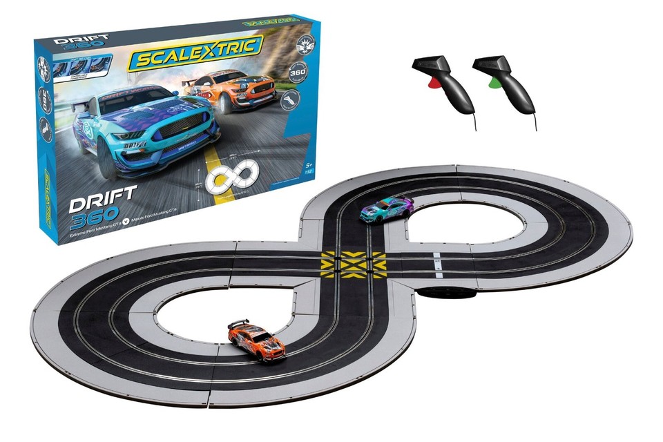 Scalextric Analogue Drift 360 Extreme 2 Ford Mustang GT4 1:32 Slot Car ...
