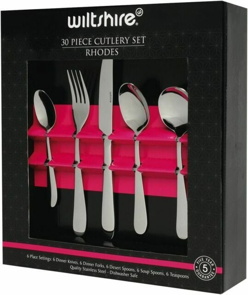 Wiltshire 50407 Wiltshire Rhodes 30 Piece Cutlery Set for sale online ...