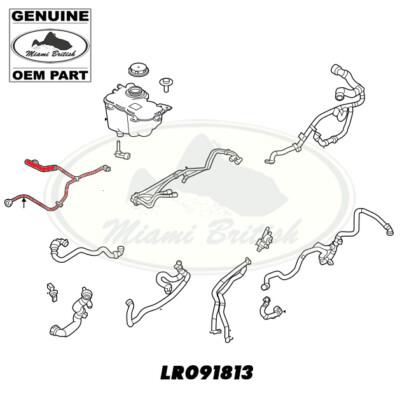 LAND ROVER RESERVOIR HOSE RANGE VELAR 19-21 3.0L LR091813 GENUINE | eBay