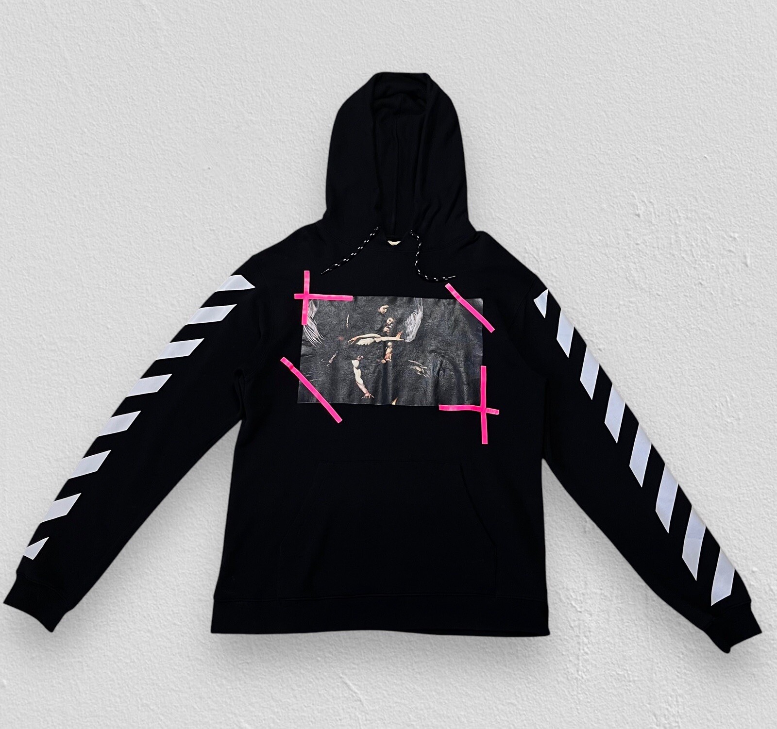 Rare OFF WHITE 15SS CARAVAGGIO HOODIE BLACK SIZE XL U… - Gem