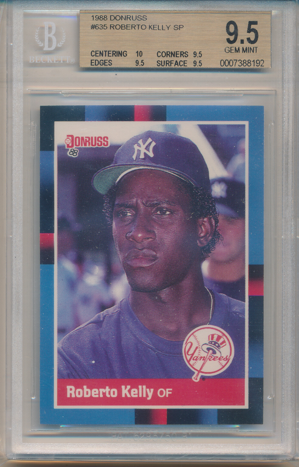 1988 Donruss Roberto Kelly (RC/SP) (Subs 10 Centering/3-9.5's) (#635 ...