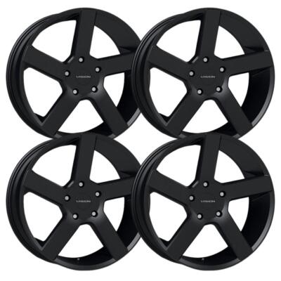 (Set-4) Vision 472 Switchback 24x9.5 6x135 30mm Satin Black Wheels 24 ...